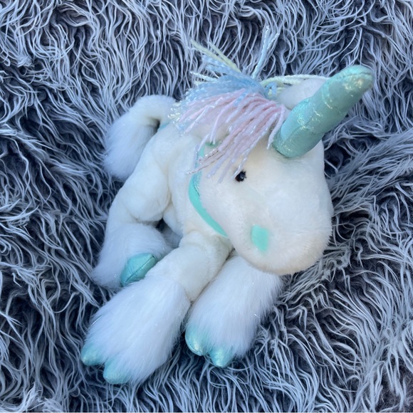Commonwealth | Toys | Vintage Commonwealth White Unicorn Pastel Rainbow ...